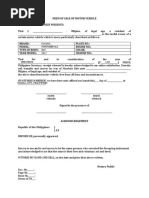 Acknowledgment Receipt for Motor Vehicle | PDF | Law