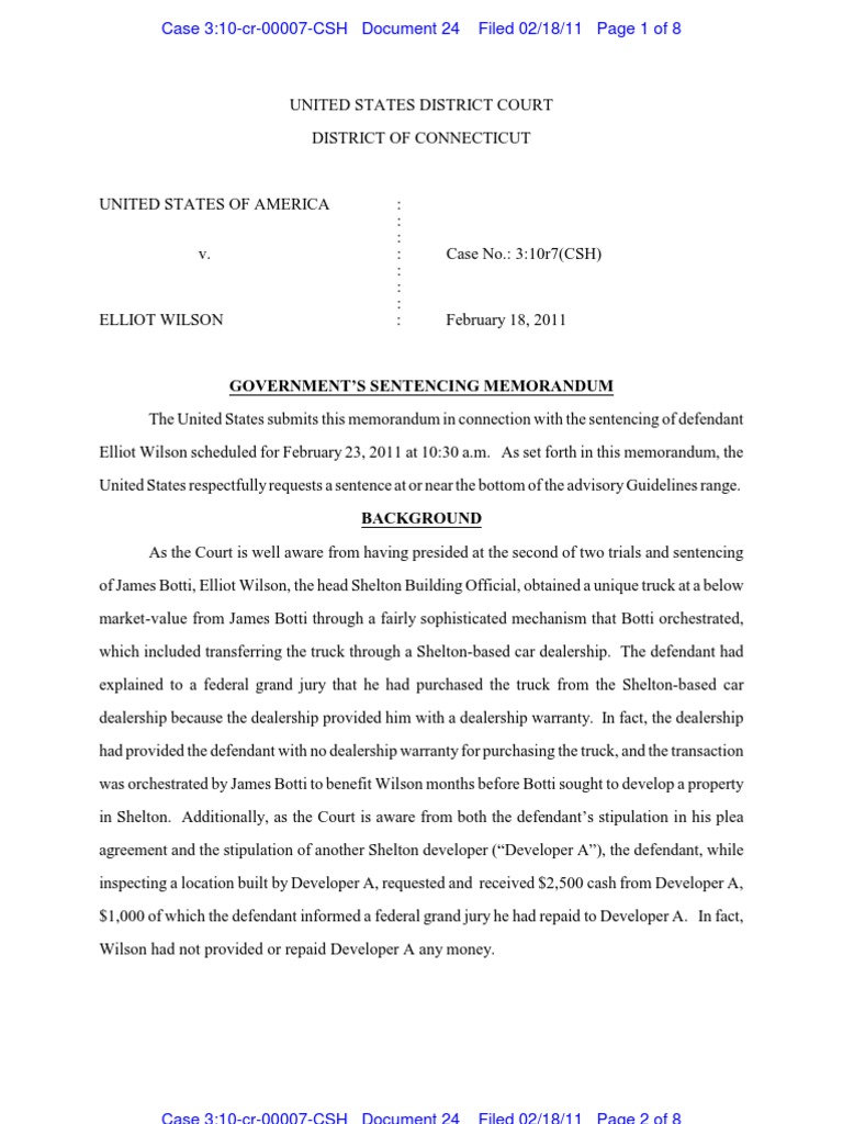 Government'S Sentencing Memorandum | PDF | Sentence (Law) | Crime ...