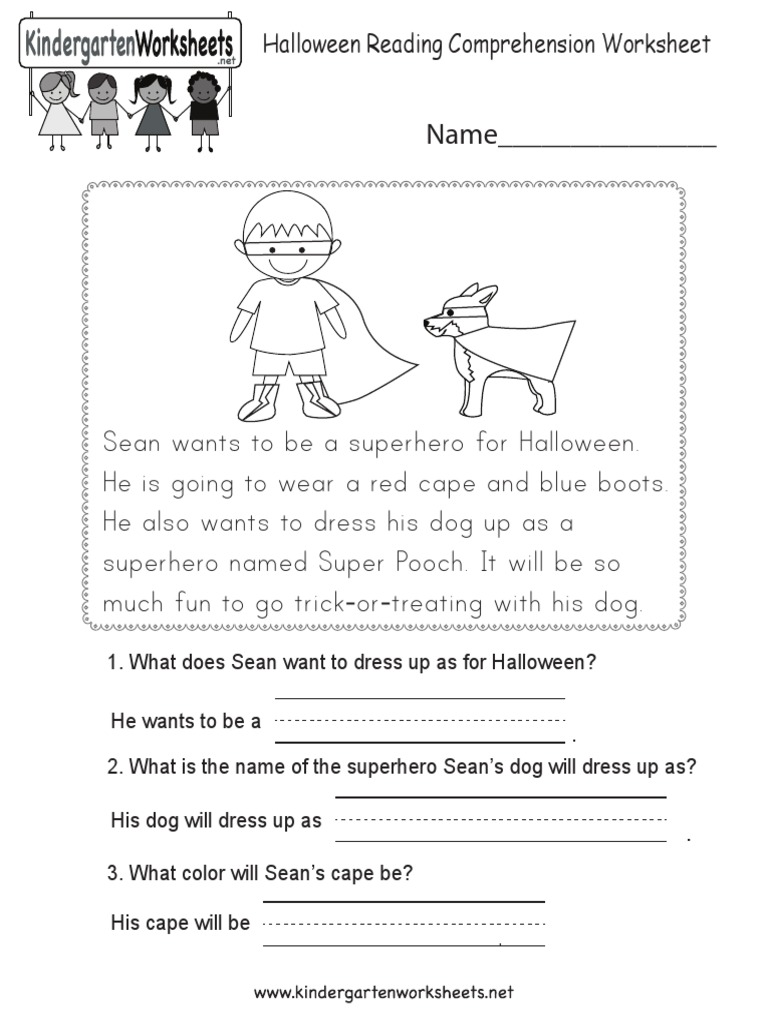 Halloween Reading Worksheet | PDF