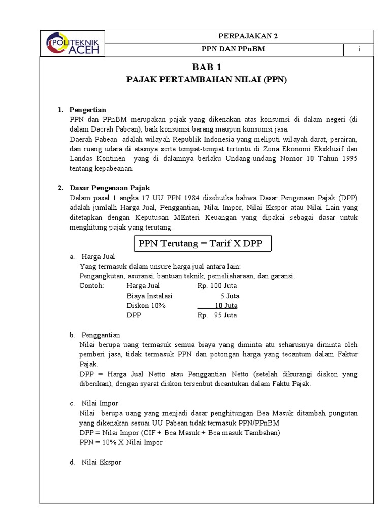 Tabel PPN dan PPnBM Lengkap | PDF | Bisnis | Hukum