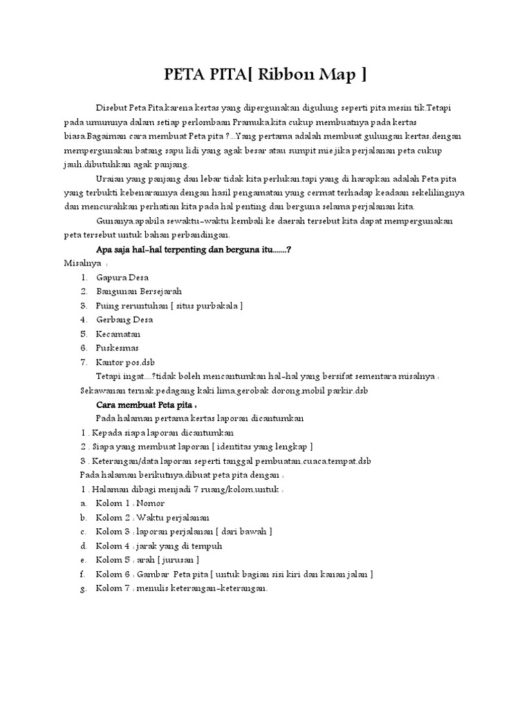 Peta Pita | PDF