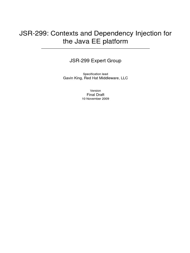 Cdi JSR 299 FD | PDF | License | Java (Programming Language)