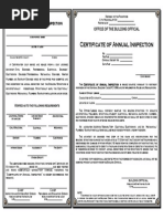 Certificate of Annual Electrical Inspection | PDF | Electrician ...