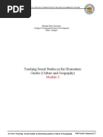 TEACHING SOCIAL STUDIES IN THE ELEMENTARY GRADES Culture | PDF ...