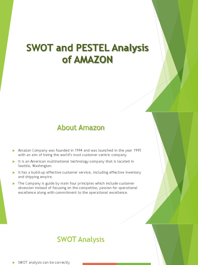 SWOT and PESTEL Analysis of Amazon | PDF | Swot Analysis | Public Sphere