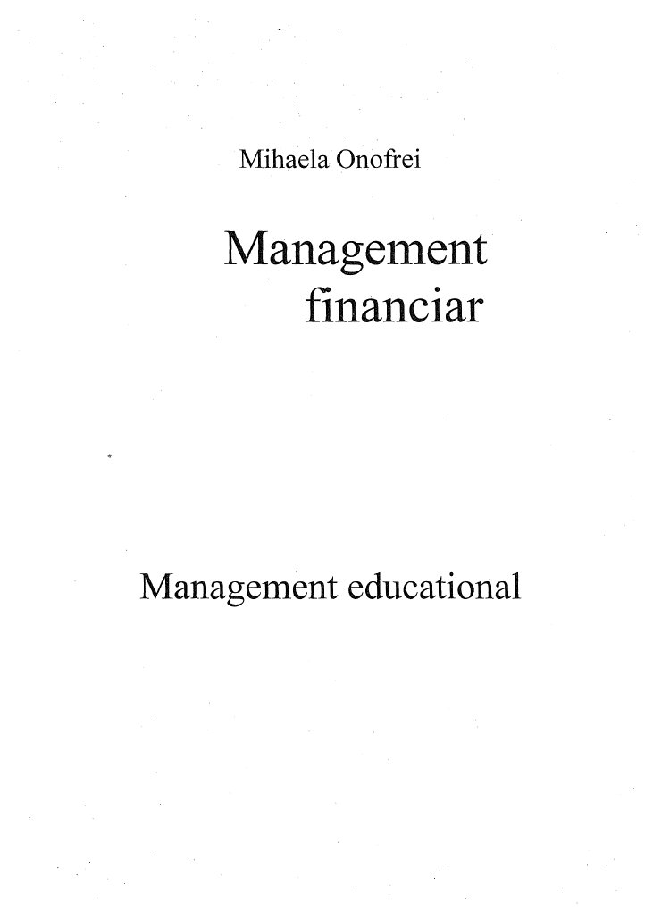 Management Financiar | PDF