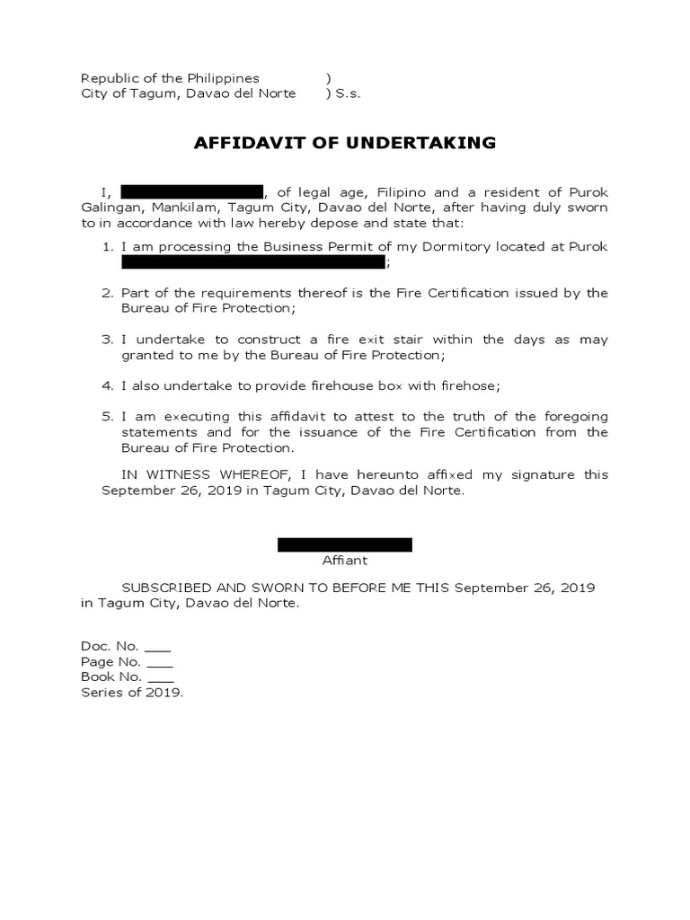 Affidavit - BFP | PDF