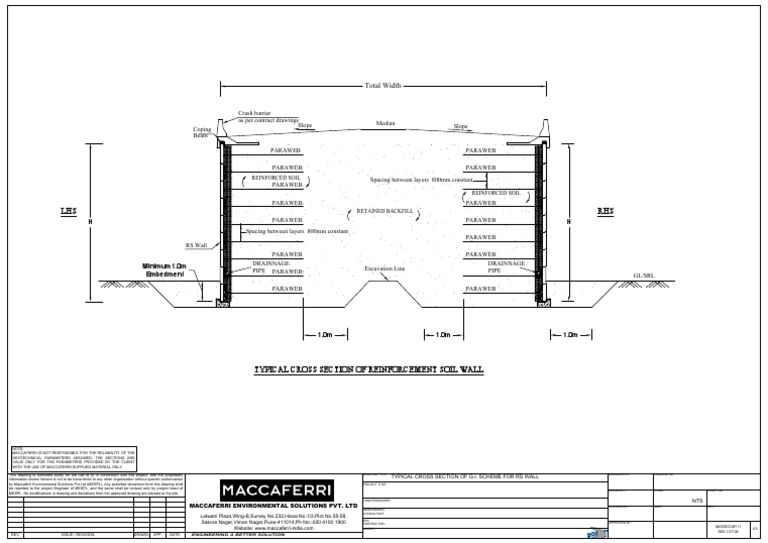 TD-In-Cross Section of ParaWeb Reinforce Soil Wall 2015 | PDF | Civil ...