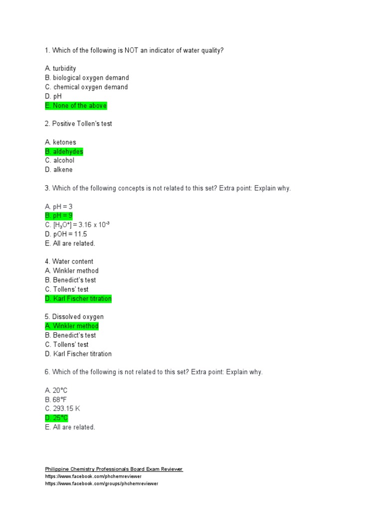 Chemistry Board Exam Review Guide | PDF | Glycolysis | Citric Acid Cycle