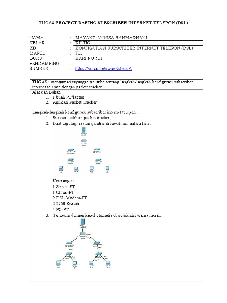 Konfigurasi Subscriber Internet Telepon | PDF