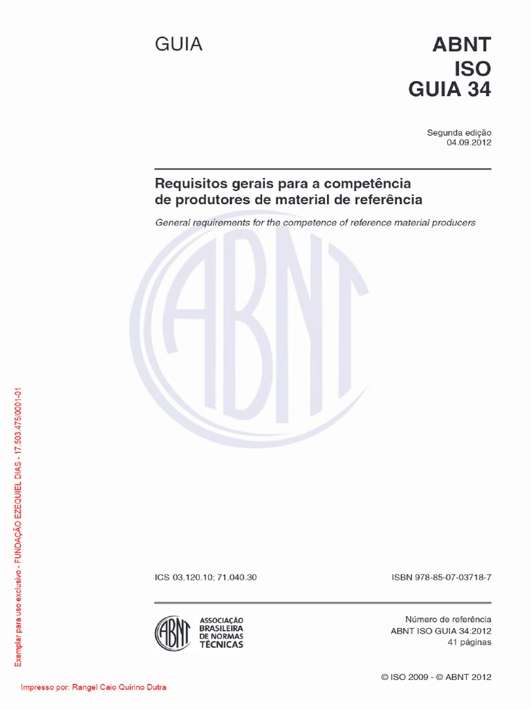 Iso Guia 34 | PDF