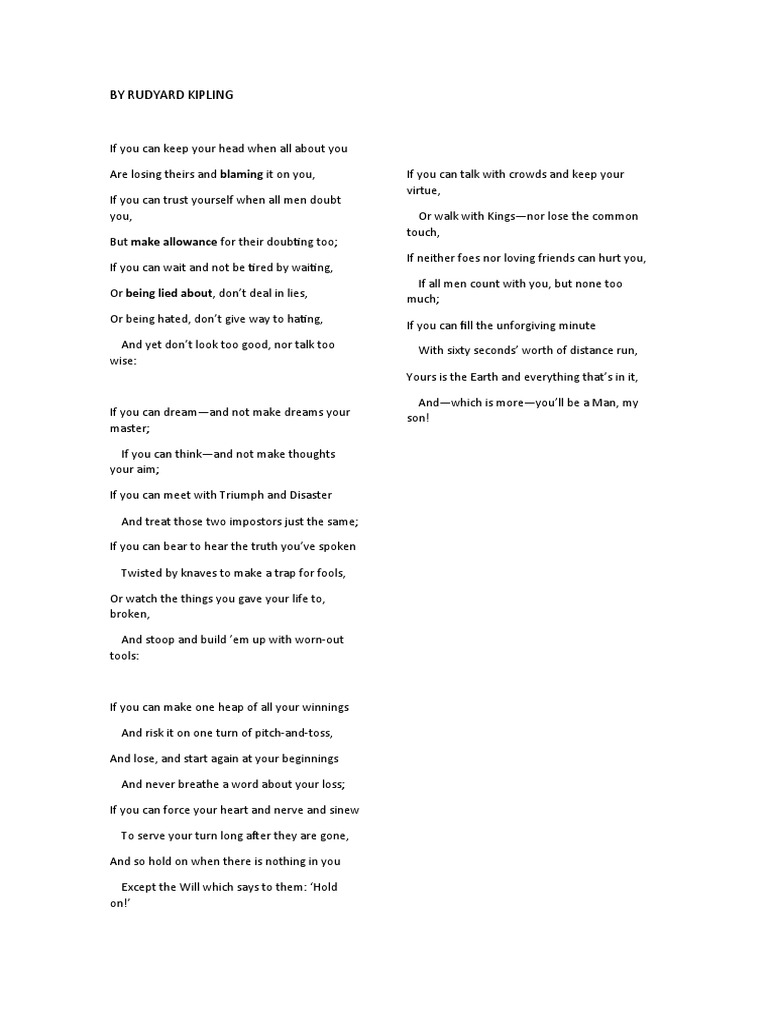 If Poem | PDF