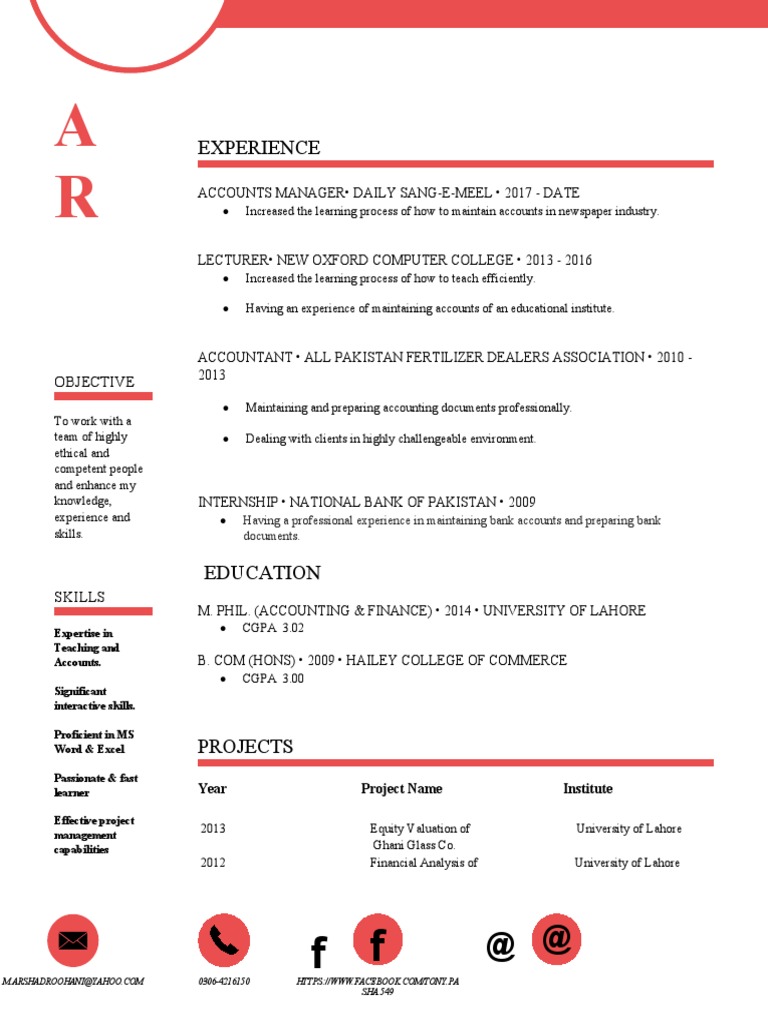 Resume - Muhammad Arshad Roohani | PDF | Human Nature | Communication