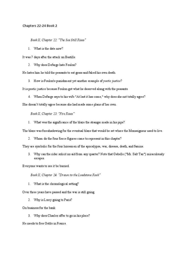 Analysis of Chapters 22-24 in Book II | PDF