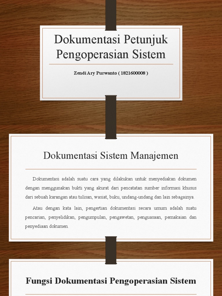 Dokumentasi Petunjuk Pengoperasian Sistem | PDF