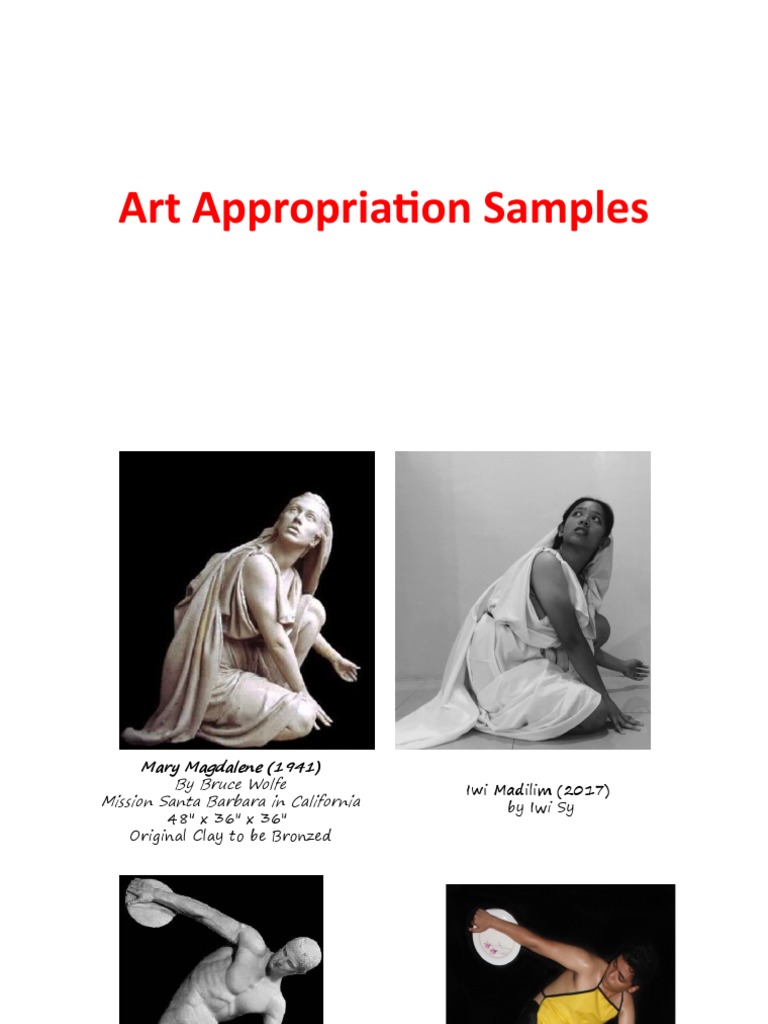 Art Appropriation Samples | PDF