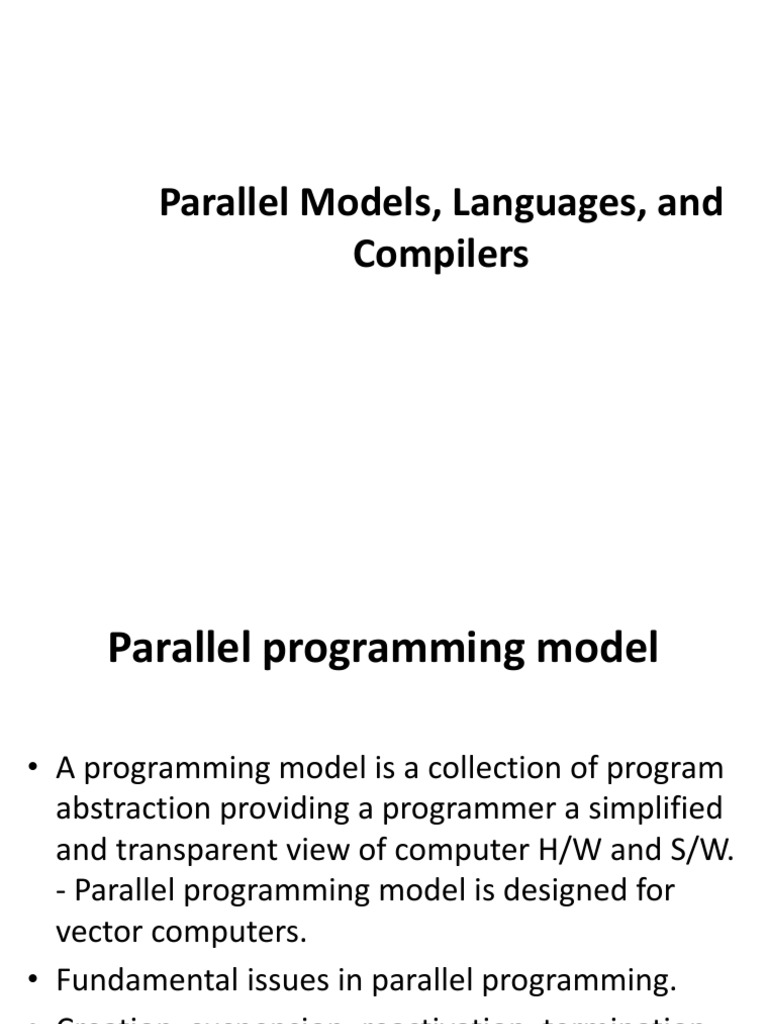 ACA Unit 8 - 1 | PDF | Message Passing | Parallel Computing