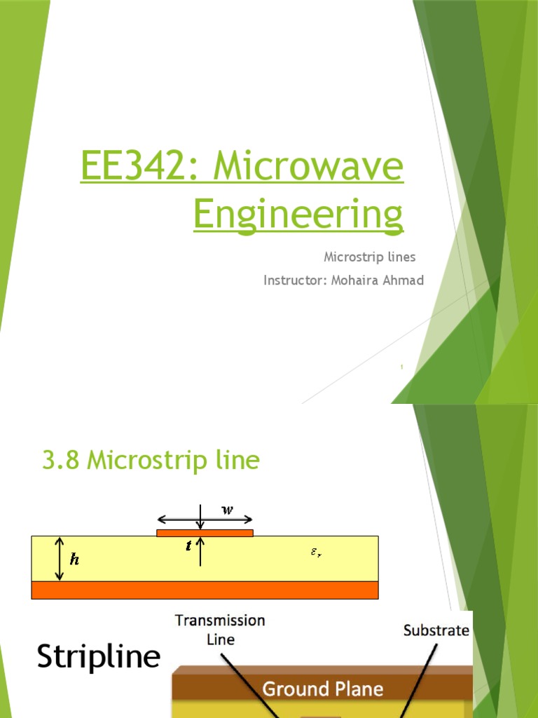 ME Week 11 Microstrip Lines | PDF