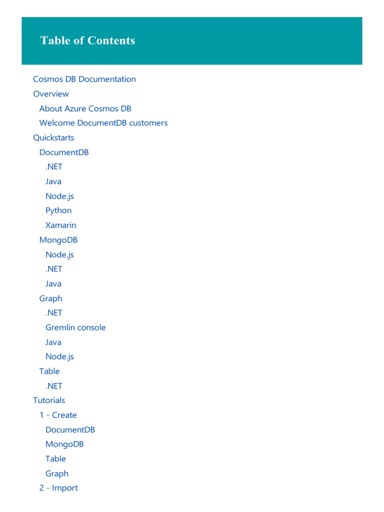 Azure Cosmos DB | PDF | Microsoft Azure | Databases