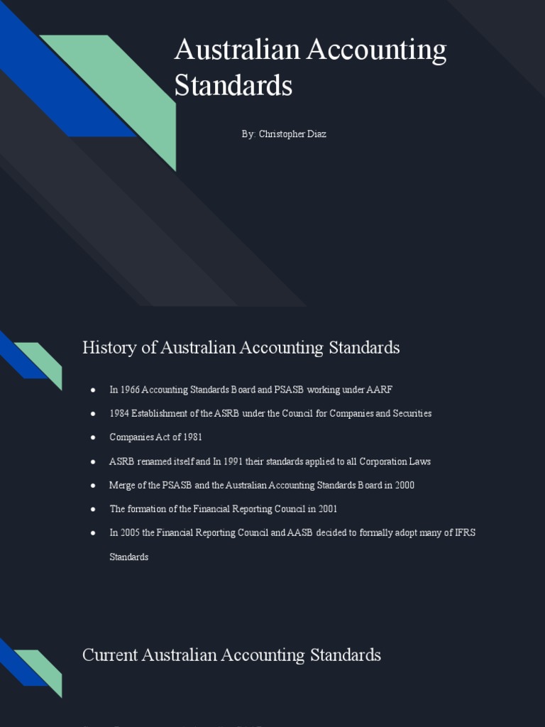 Australian Accounting Standards Powerpoint | PDF | International ...