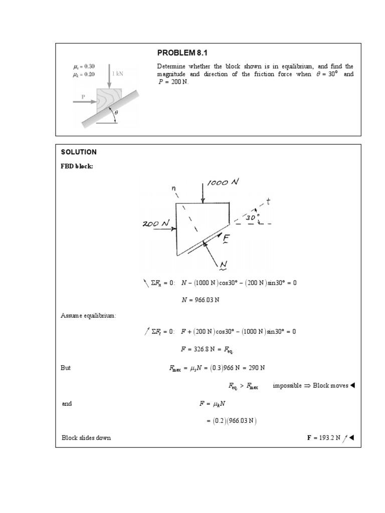 Vector Mech 01 | PDF | Force | Friction