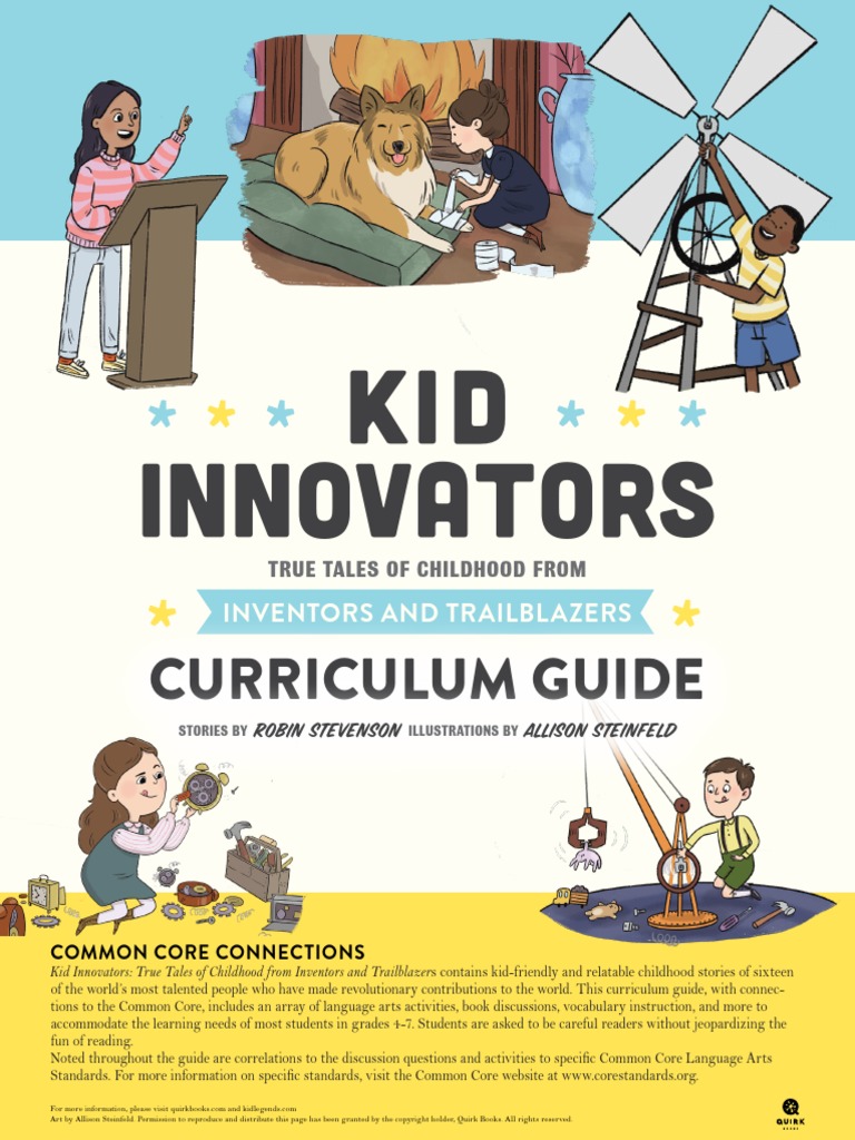 Kid Innovators Curriculum Guide | PDF | Common Core State Standards ...