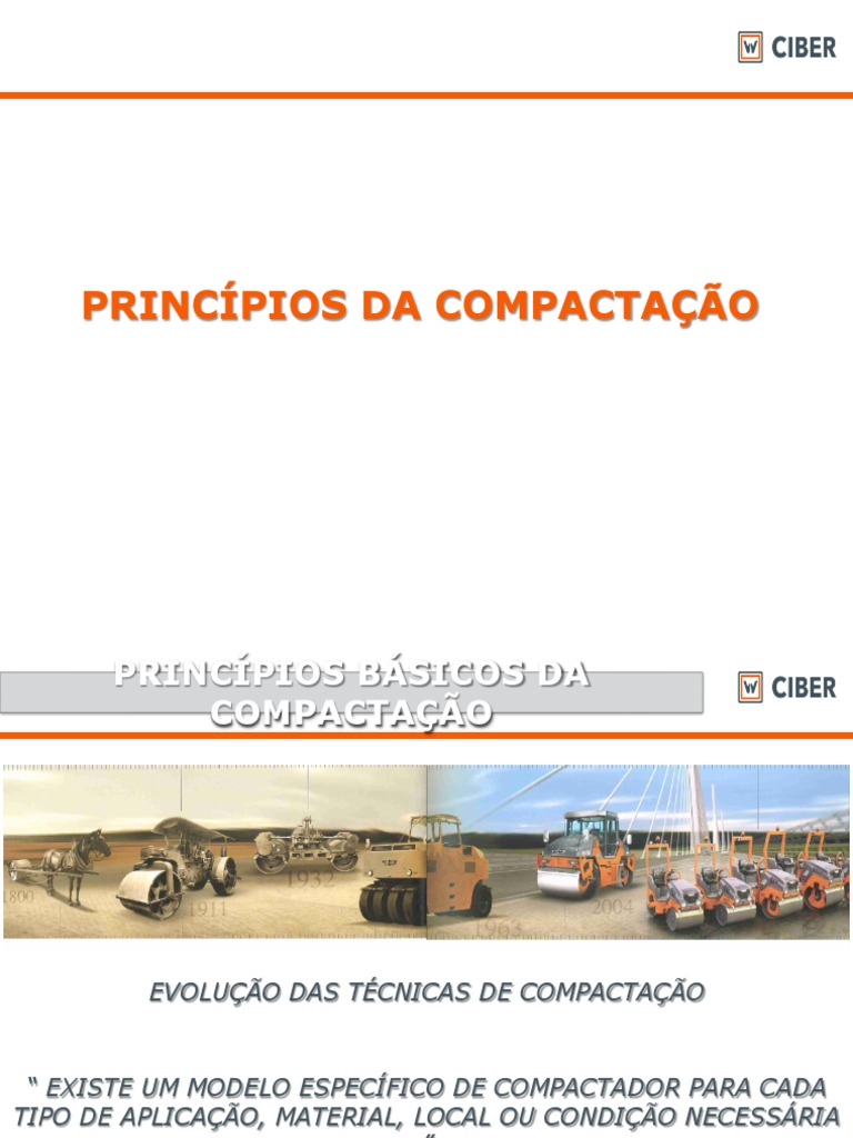 Princípios de Compactação de Solo e Asfalto | PDF | Hertz | Solo