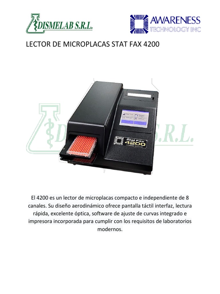 Lector de Microplacas Stat Fax 4200 | PDF | Impresora (Computación ...