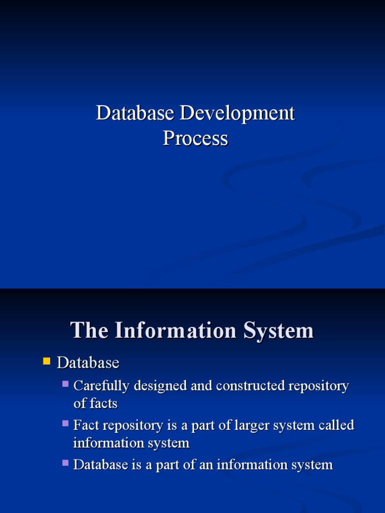 Database Development Process | PDF | Data Model | Databases