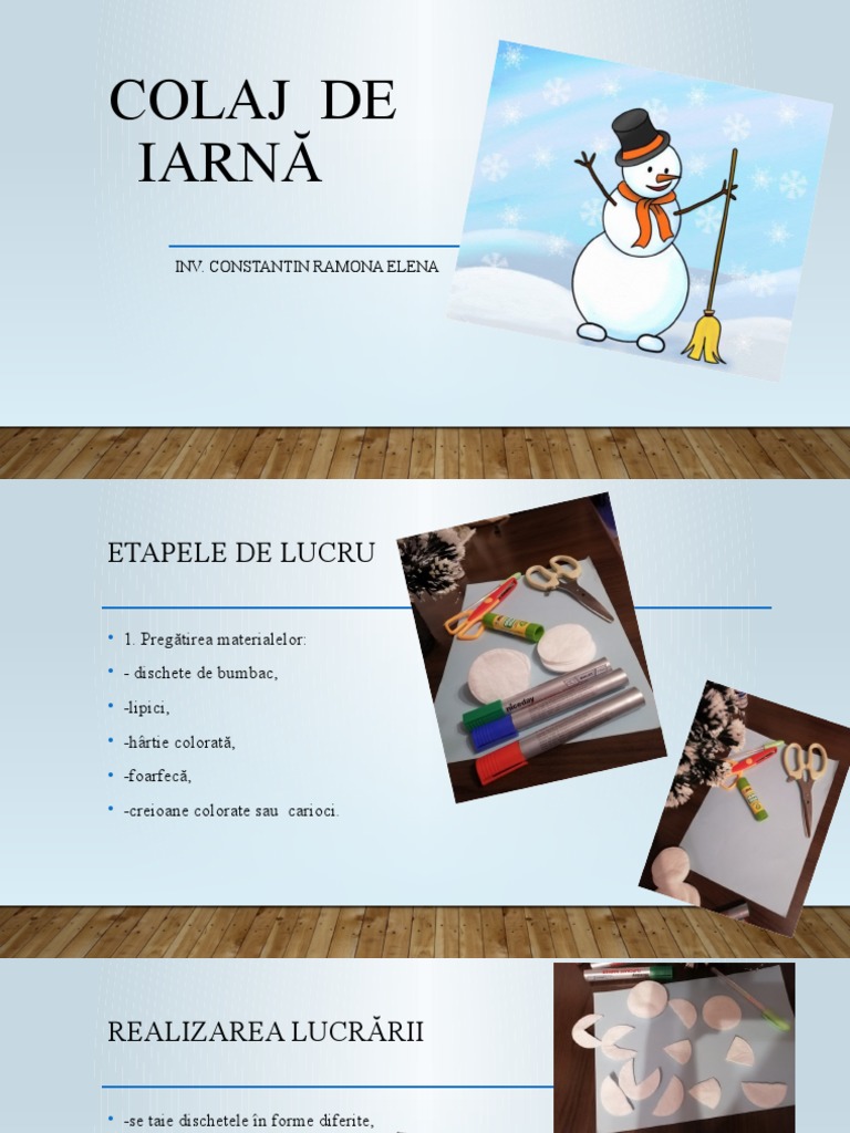 Colaj de Iarnă: Inv. Constantin Ramona Elena | PDF