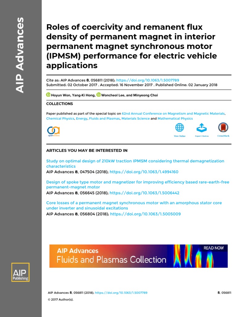 Roles of Coercivity and Remanent Flux Density of Permanent Magnet in ...