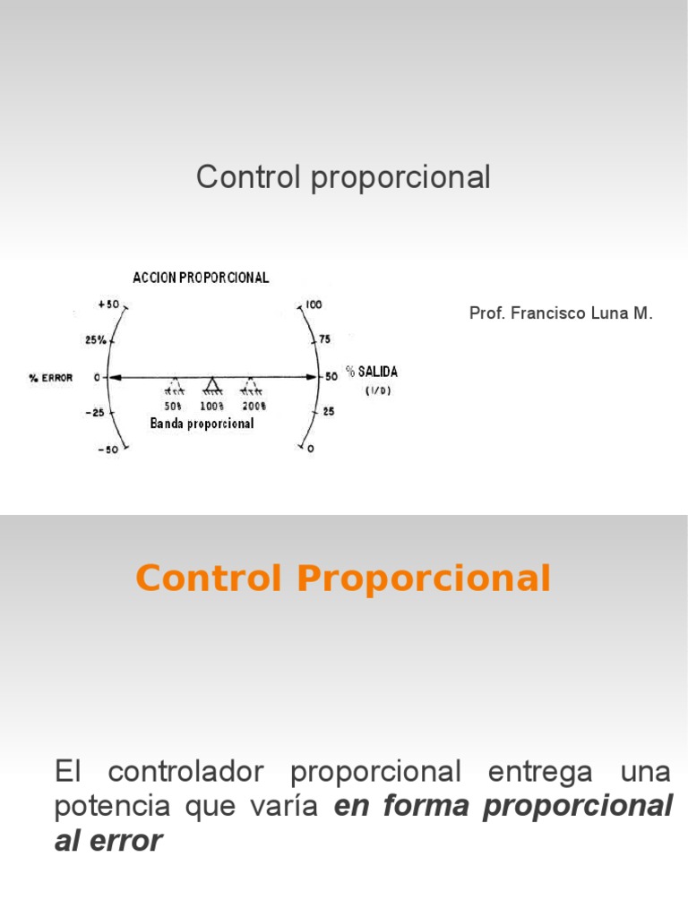 Control Proporcional | PDF | Naturaleza | Enseñanza de matemática
