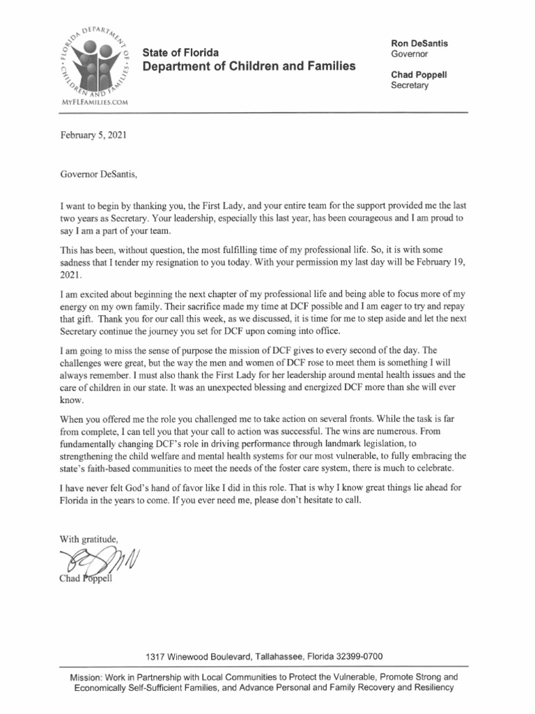 Florida's DCF secretary resigns after USA TODAY investigation | wtsp.com