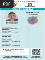 Cedula Colombiana Editable | PDF