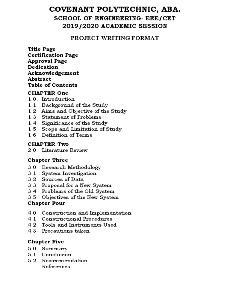 Project Writing Format Eee&Cet | PDF | Technology & Engineering