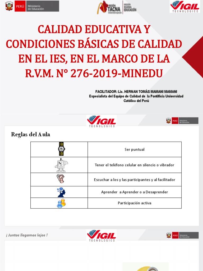 Condiciones Básicas de Calidad en IES | PDF | Science | Ciencia y ...