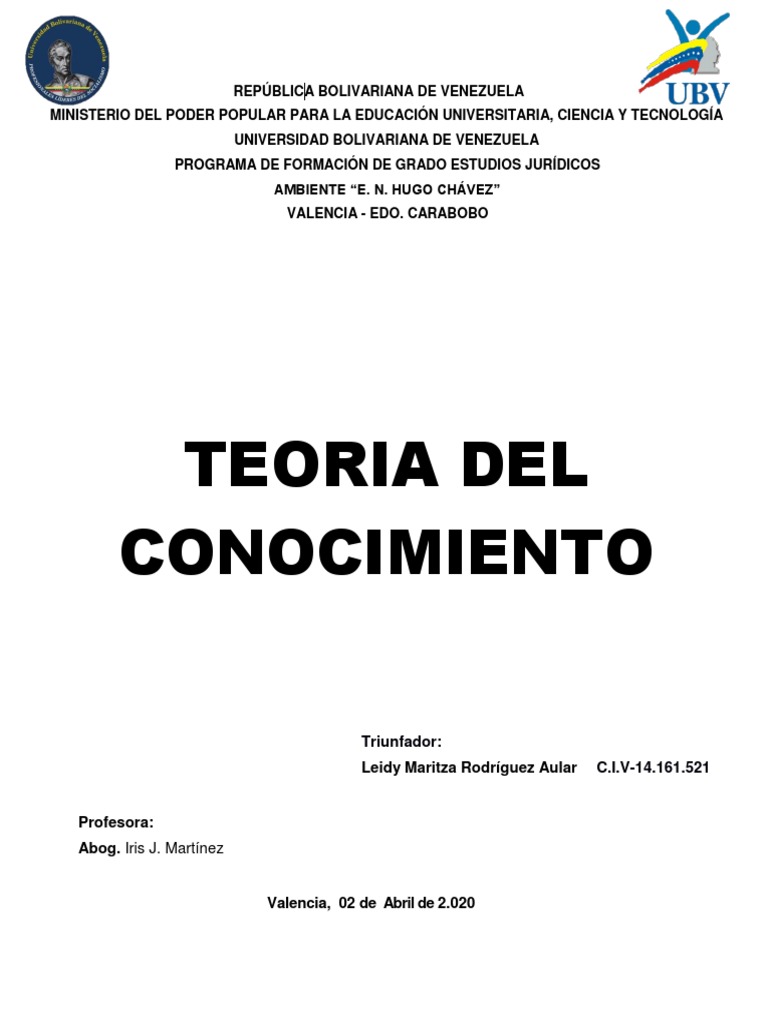 El Problema Del Conocimiento | PDF | Realismo filosófico | Realidad