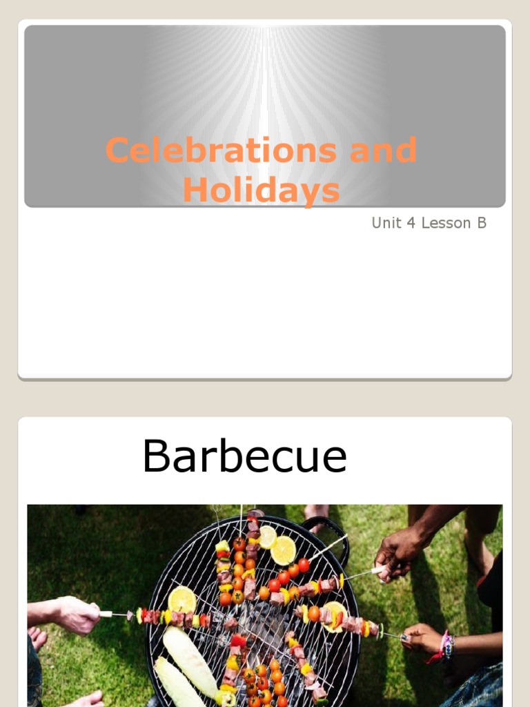 Celebrations and Holidays Overview | PDF