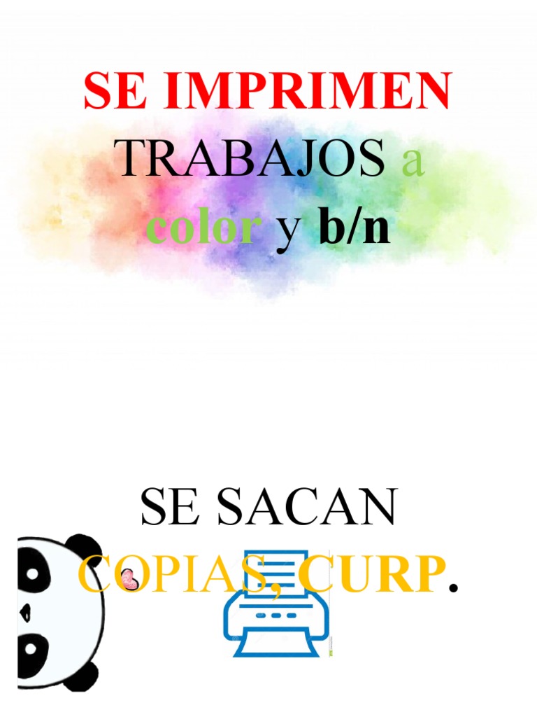Letrero de Impresiones | PDF