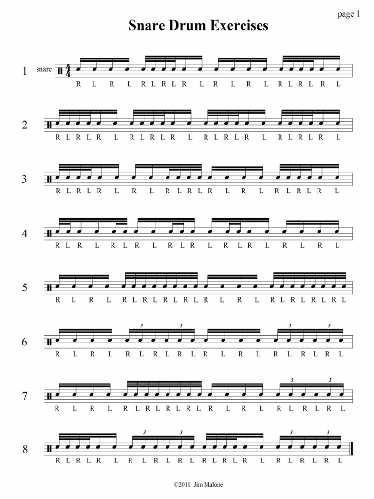 Snare Speed Exercises | PDF