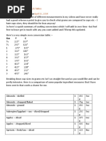 Chart of Standard Can Sizes | PDF | Ounce | Pound (Mass)