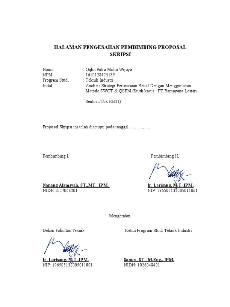 BUKTI Word TTD Scan Pak Larisang | PDF