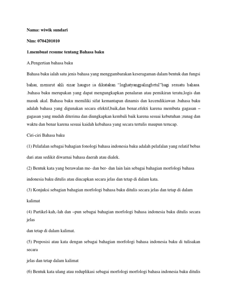 100kata Baku Dan Non Baku | PDF | Seni & Disiplin Bahasa