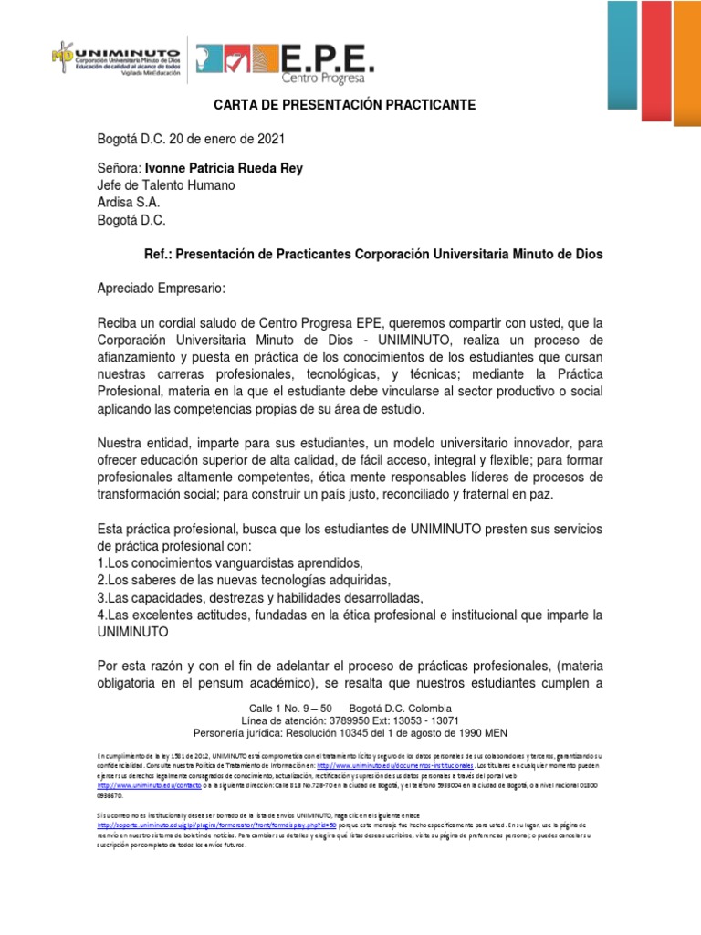 Carta Firmada | PDF | Bogotá | Business