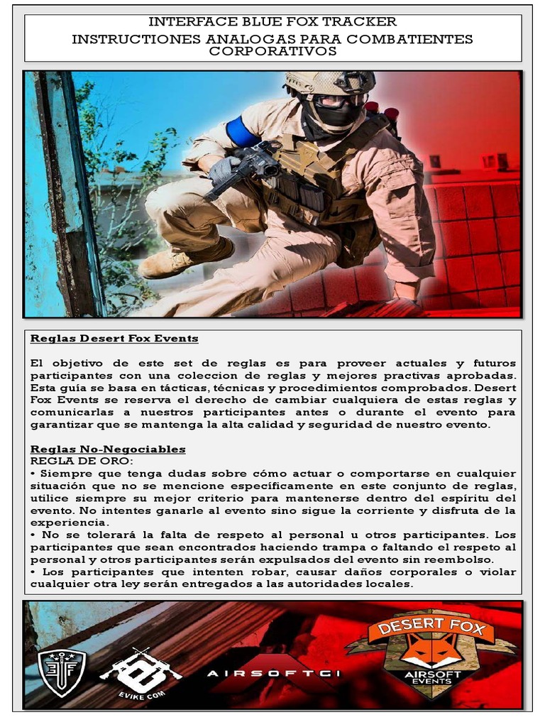 Desert Fox Events Manual Esp | PDF | Francotirador | Rifle