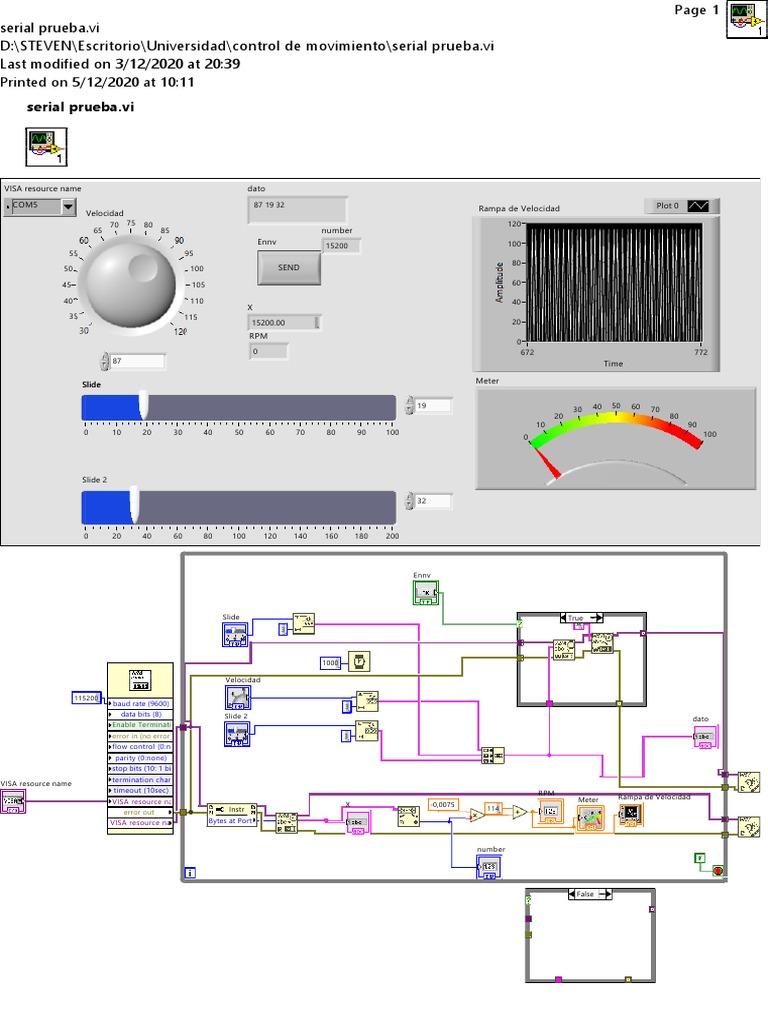 Control de Posicion Con Motor Paso A Paso Labview | PDF | Science ...