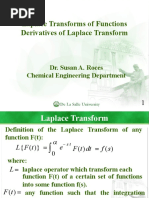 Table of Laplace and Z-Transforms: X(S) X (T) X (KT) or X (K) X (Z ...