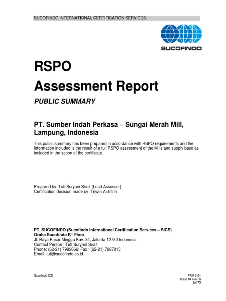 Public Summary of SIP SMRM | PDF | Hazard Analysis And Critical Control ...