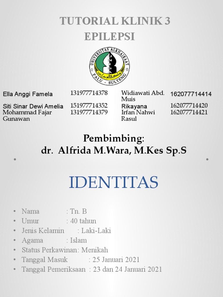Tutorial 3 Epilepsi | PDF