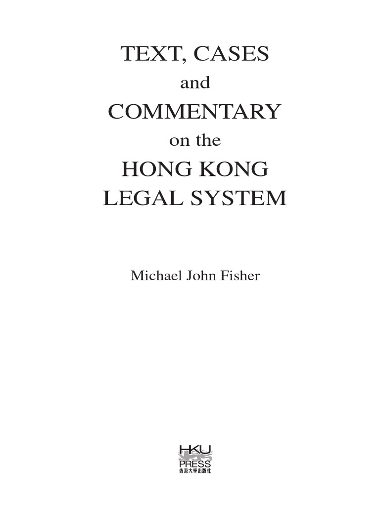 Hong Kong Legal System | PDF | Special Administrative Regions Of China ...